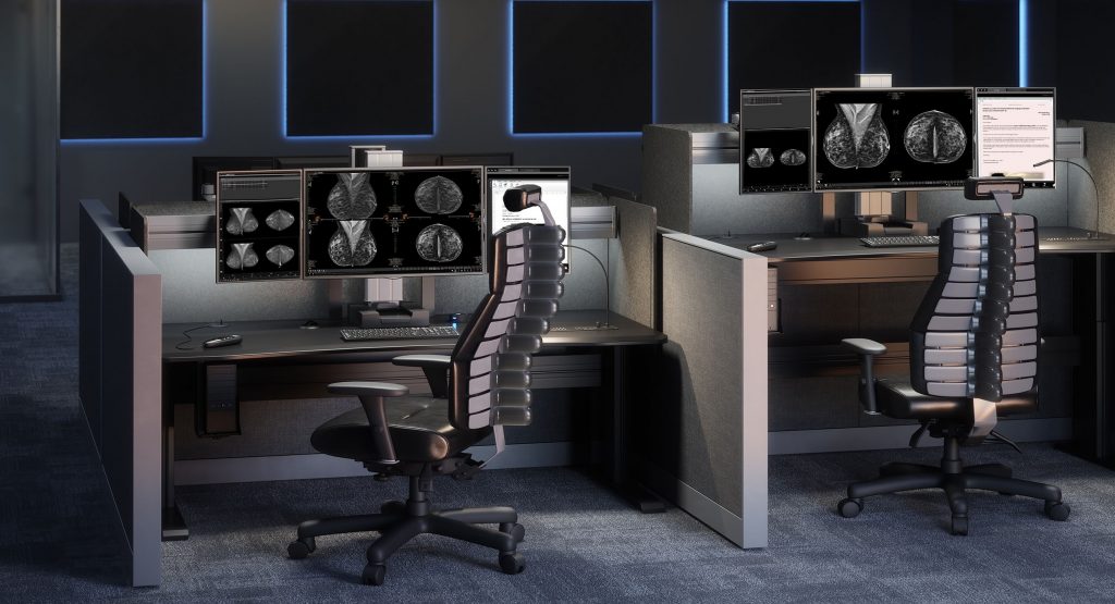 Phoenix II Ergonomic Radiology Workstation | Double Black Imaging
